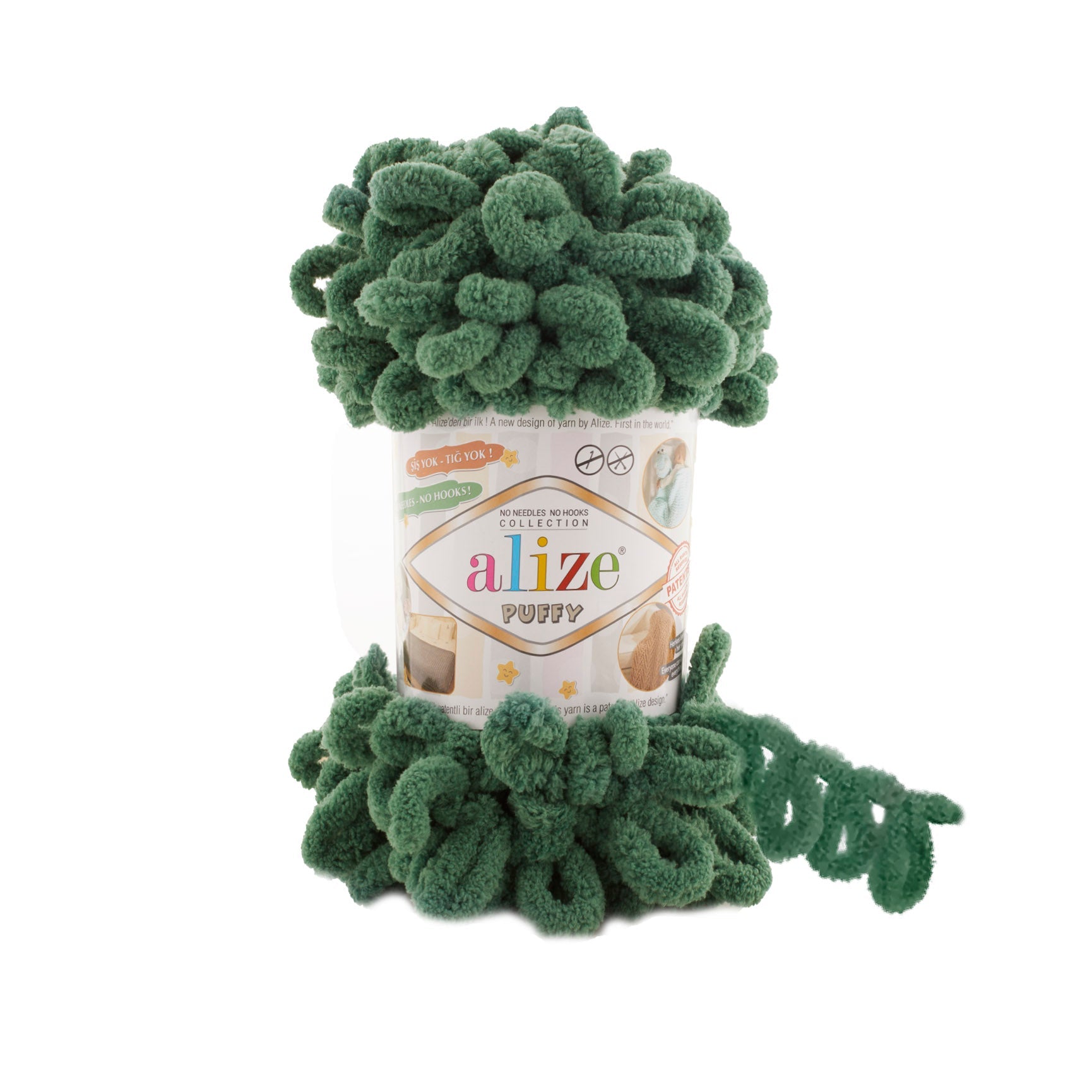Alize Puffy 532: World's First Pre-Formed Loop Yarn, Easy Knitting