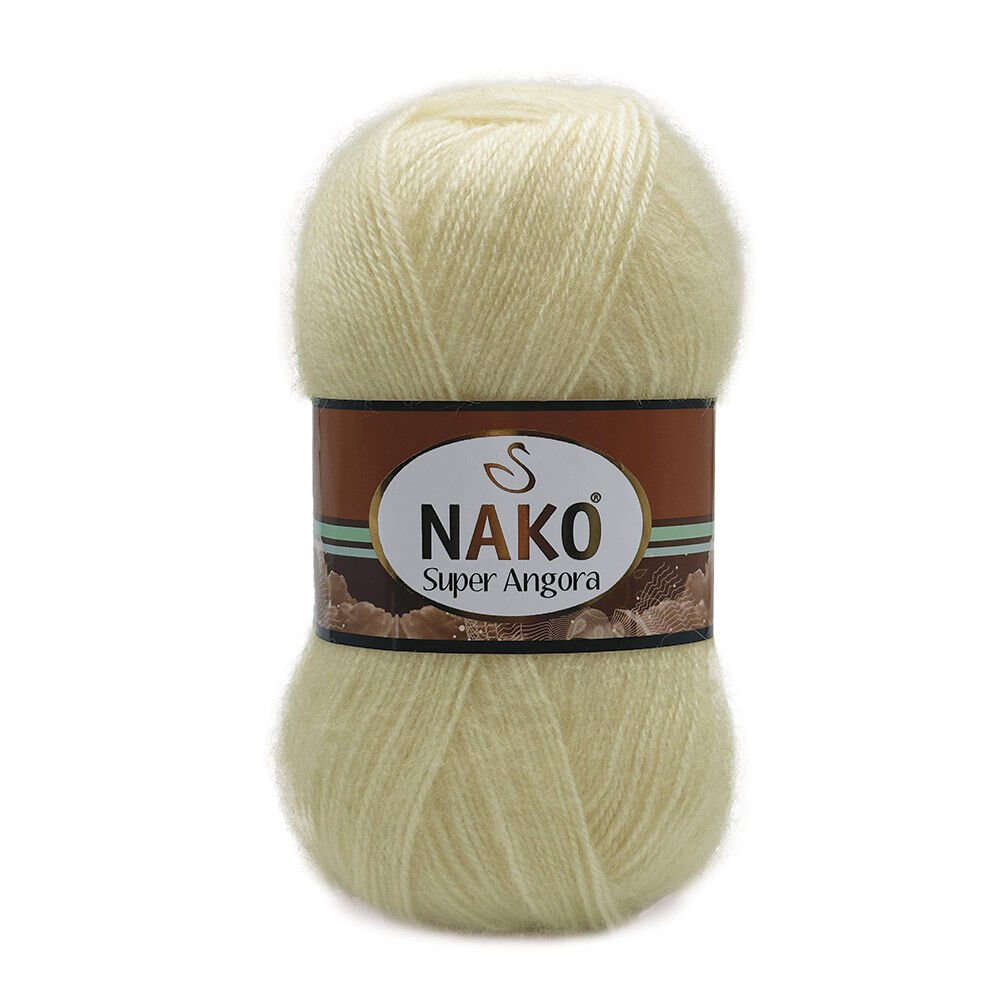 Nako Super Angora 23403 Yarn - Soft Wool-Mohair Blend for Cozy Projects