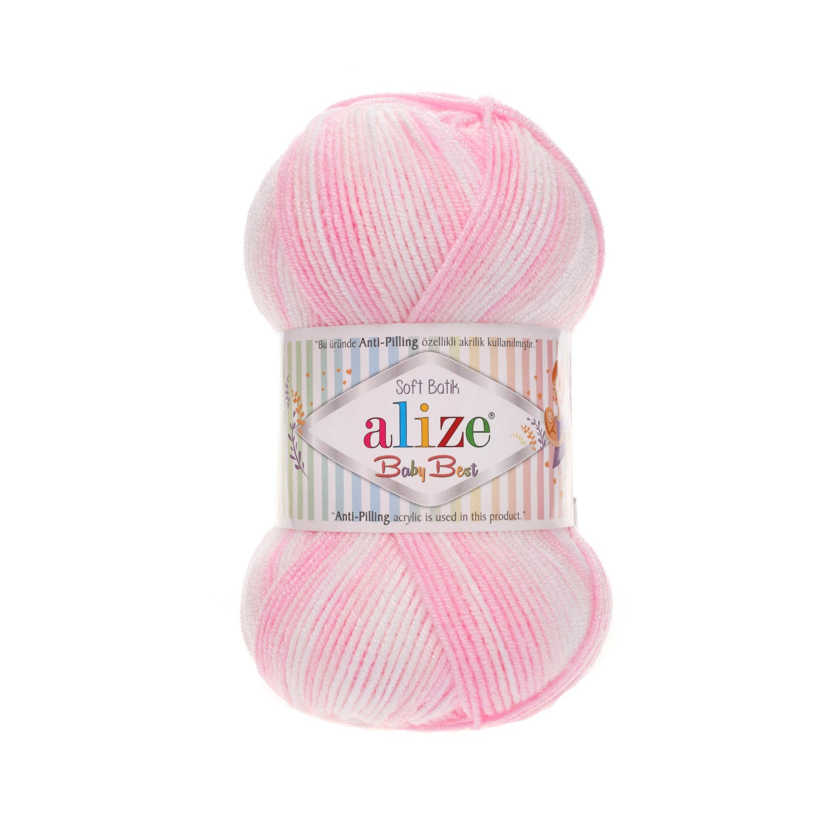 Alize Baby Best Batik 6660 Yarn - Soft Acrylic & Bamboo Blend for Babies