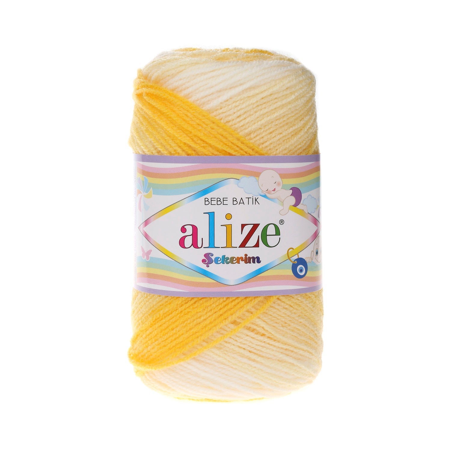 Alize Sekerim Batik 6318 - Self-Patterning Baby Yarn