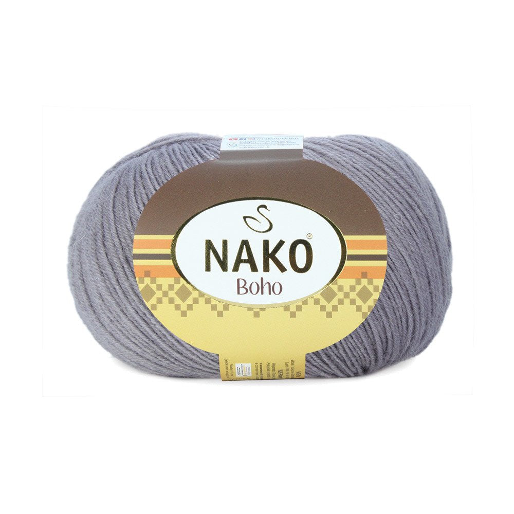 Nako Boho 12535 - Durable & Warm Wool Blend Sock Knitting Yarn