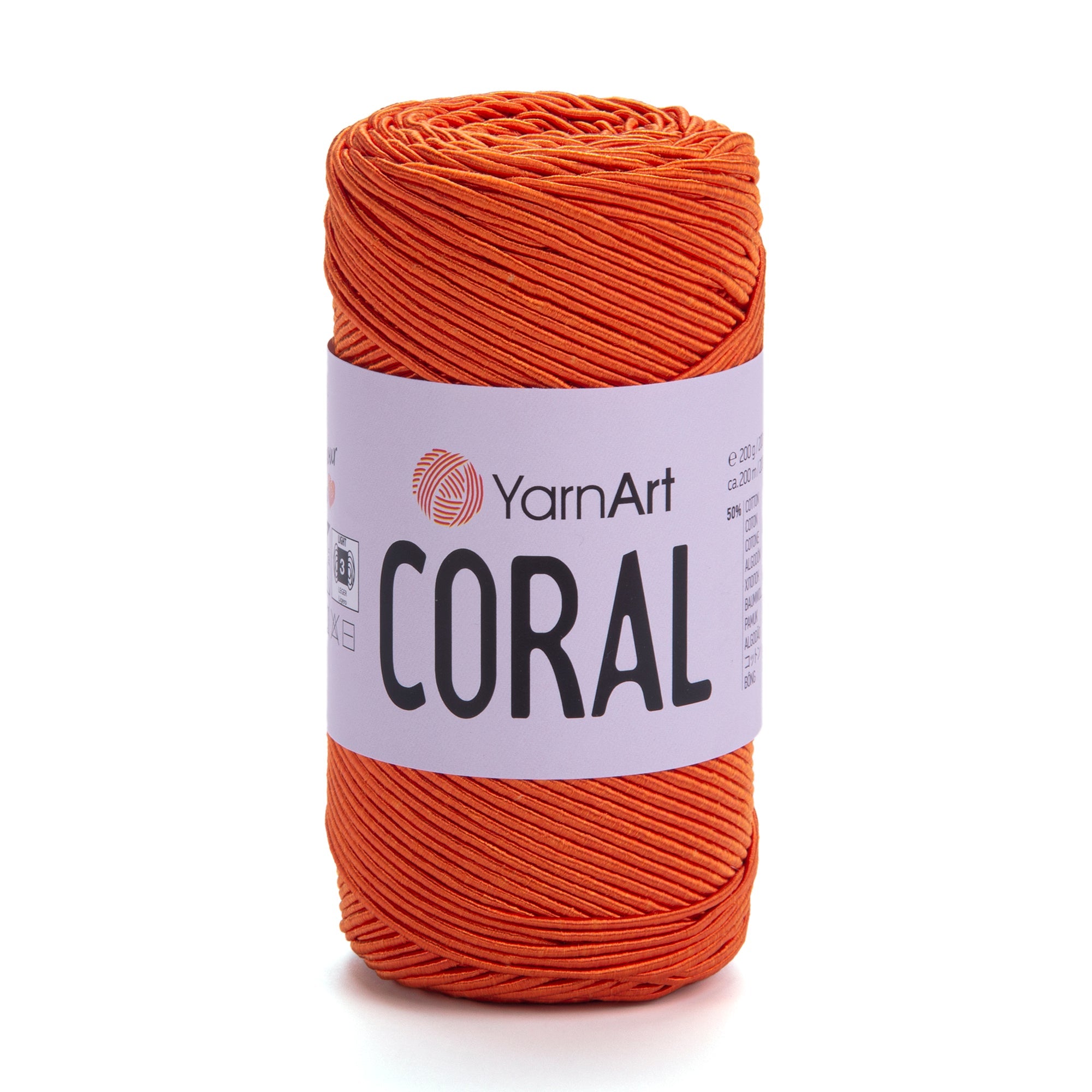 Yarnart Coral - Satin-Finish Yarn for Accessories & Decor