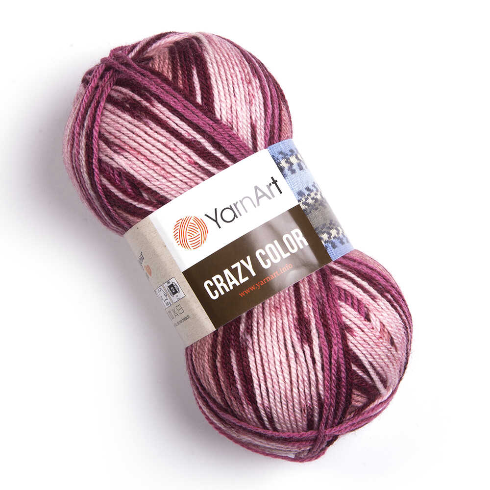 YarnArt Crazy Color 136: Self-Patterning Yarn for Vibrant Winter ...