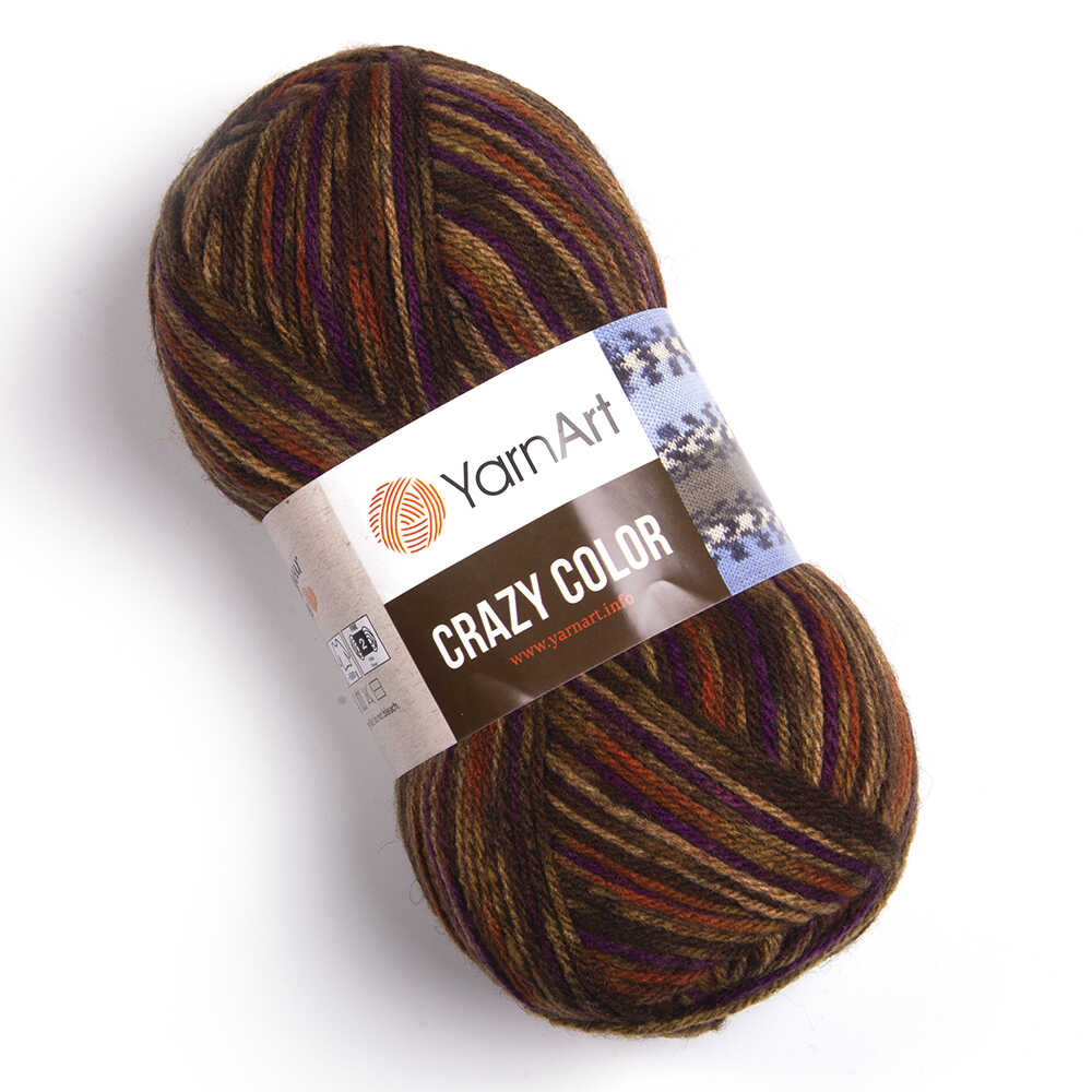 YarnArt Crazy Color 155: Self-Patterning Yarn for Vibrant Winter ...