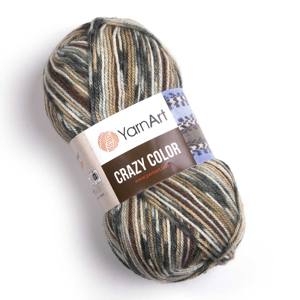 YarnArt Crazy Color 158: Self-Patterning Yarn for Vibrant Winter ...