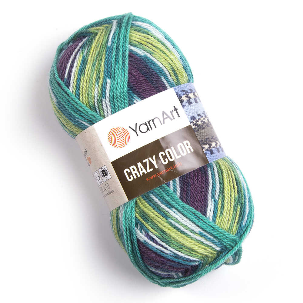 YarnArt Crazy Color 178: Self-Patterning Yarn for Vibrant Winter ...
