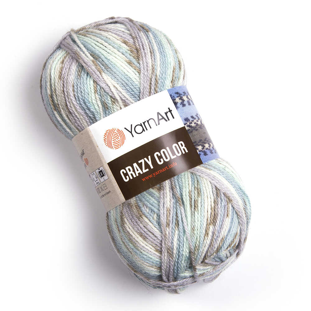 YarnArt Crazy Color 179: Self-Patterning Yarn for Vibrant Winter ...