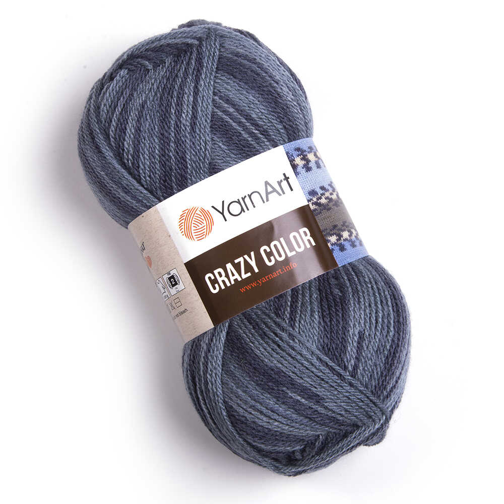 YarnArt Crazy Color 652: Self-Patterning Yarn for Vibrant Winter ...