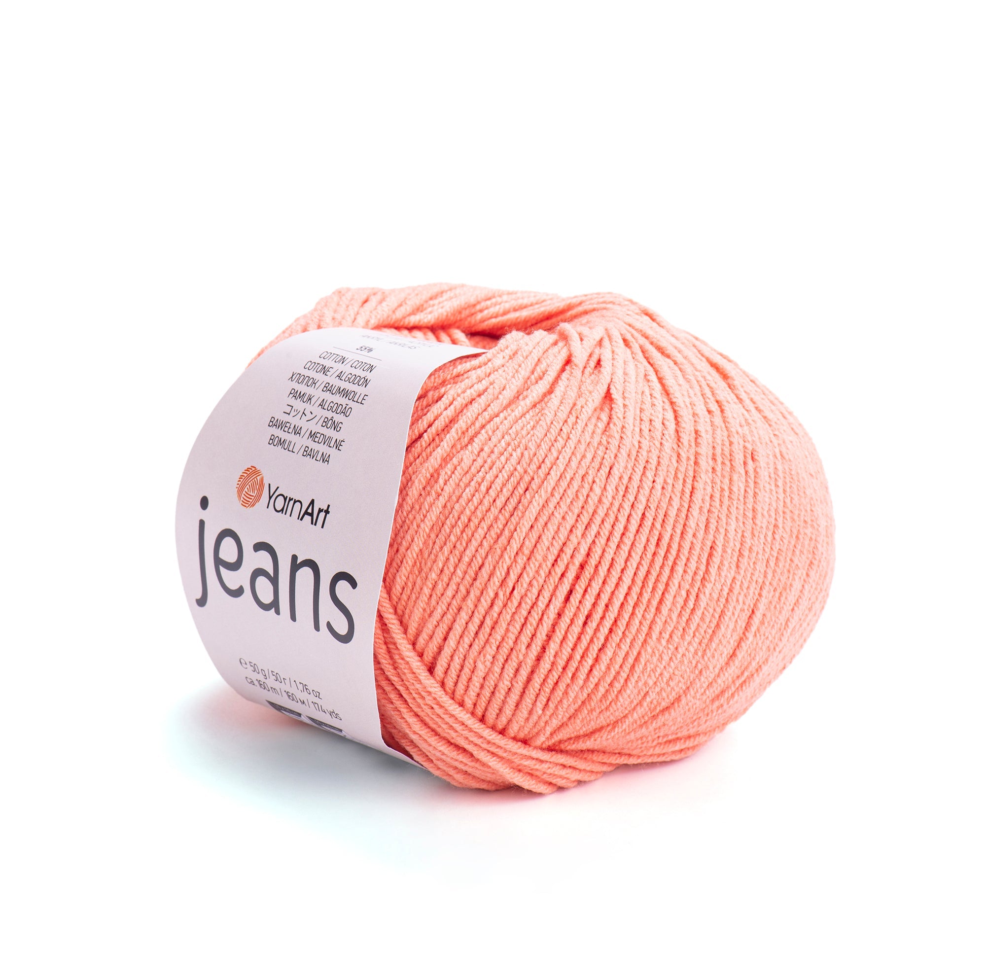 YarnArt Jeans 23 - Cotton Blend Yarn for Baby Clothes, Summer Knits & More