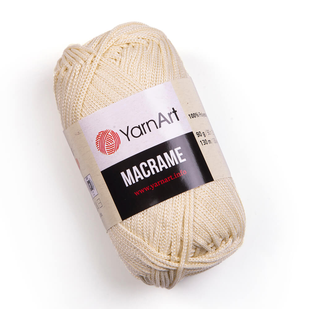 YarnArt Macrame 137 - Shiny Polyester Yarn for Macrame & Knitting