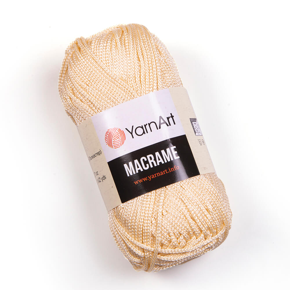 YarnArt Macrame 165 - Shiny Polyester Yarn for Macrame & Knitting ...
