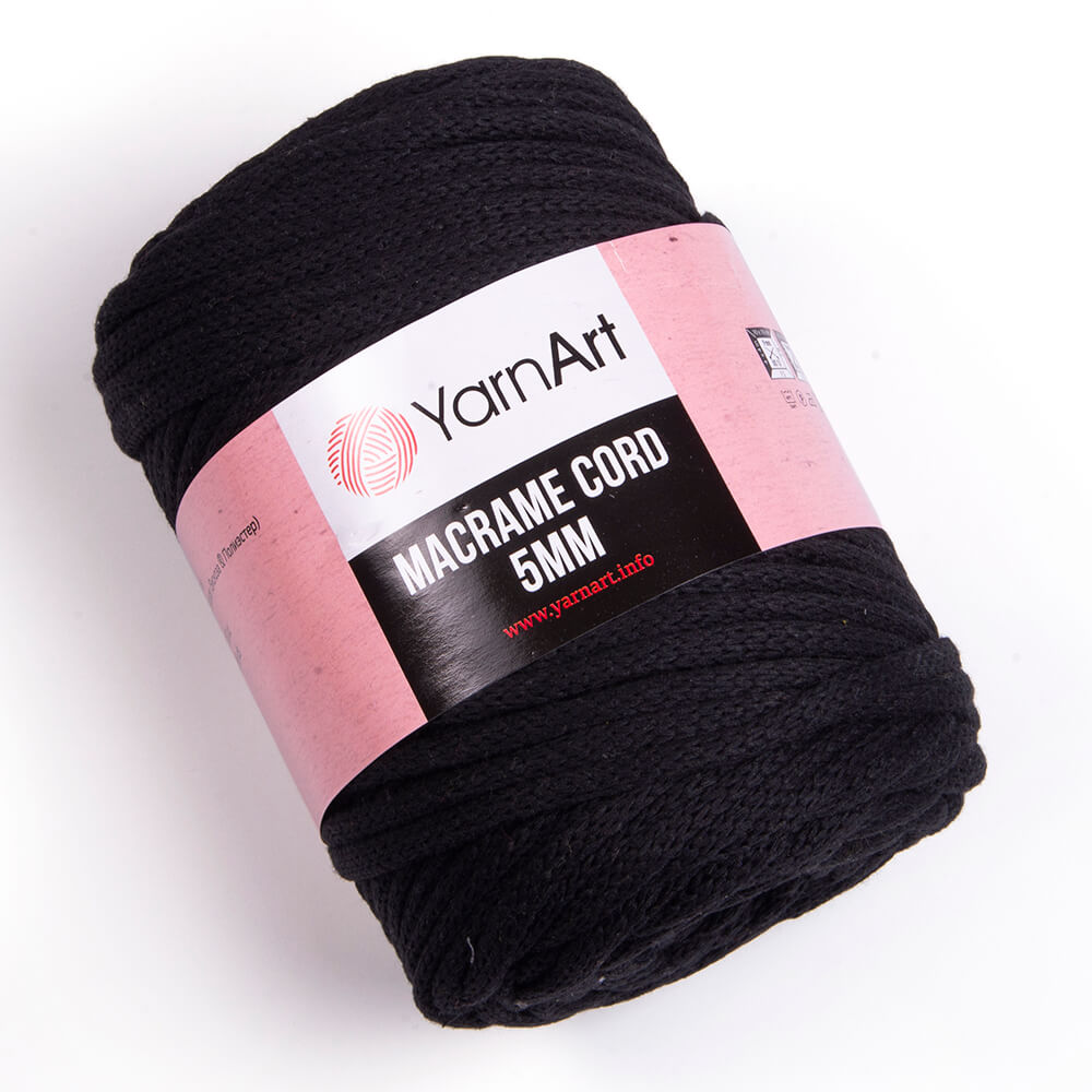 Yarnart Macrame Cord 5 mm - Strong Cotton Rope for Macramé & Knitting ...