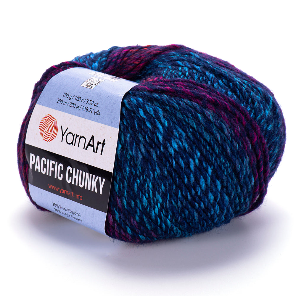 YarnArt Pacific Chunky 302 - Wool Blend Yarn for Fall & Winter Knits