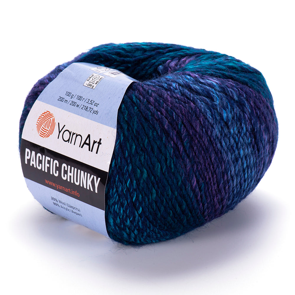 Yarnart Pacific Chunky - Wool Blend Yarn for Fall & Winter Knits